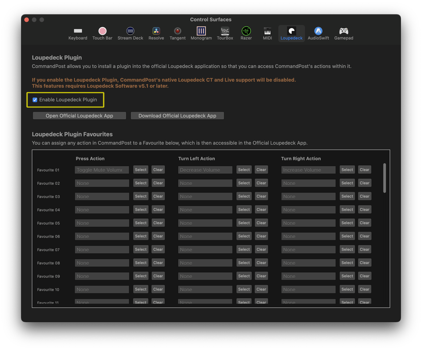 Setting up CommandPost plugin